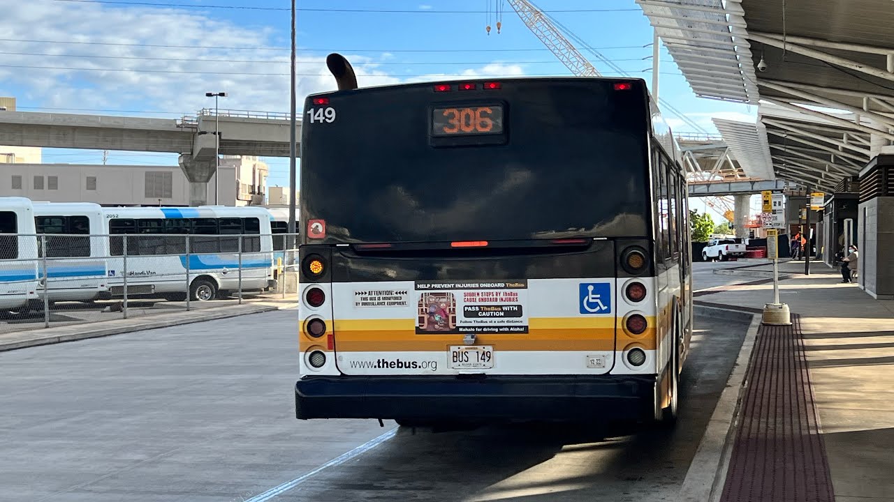 Honolulu Bus #149 Route 306 - YouTube