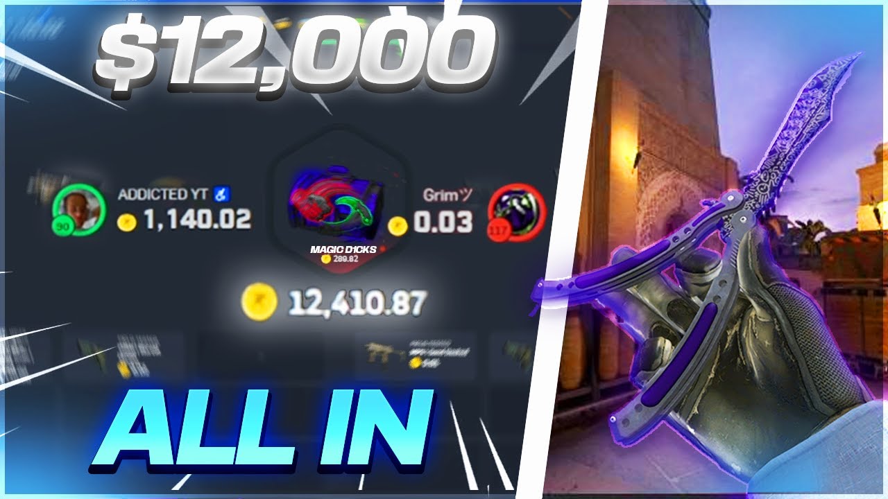 i DID A $12.000 ALL IN CASE BATTLE VS GRIM (CSGOROLL) | ADDICTED - YouTube