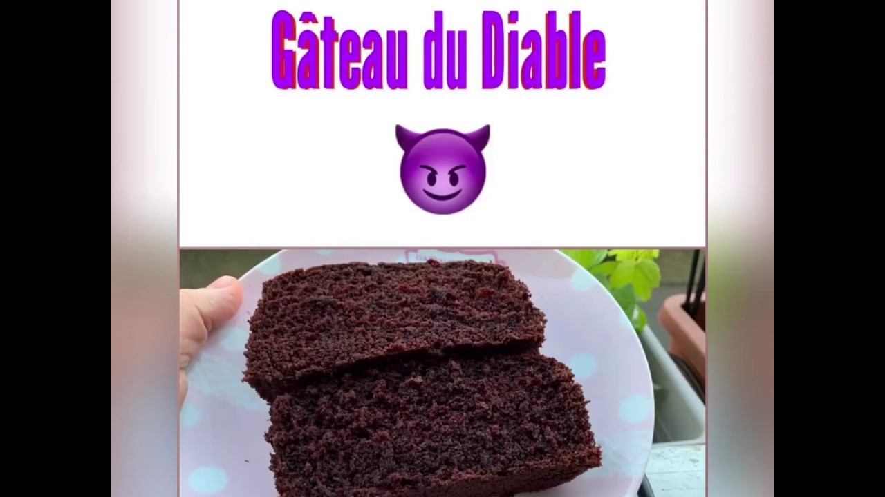 Gâteau du Diable 😈 « Devil’s food cake » Şeytan çikolata giyer keki ...
