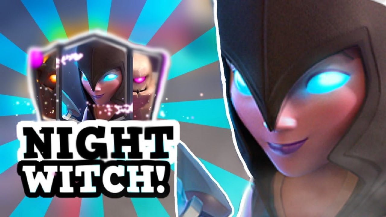 Night Witch vs All Cards In Clash Royale ! - YouTube