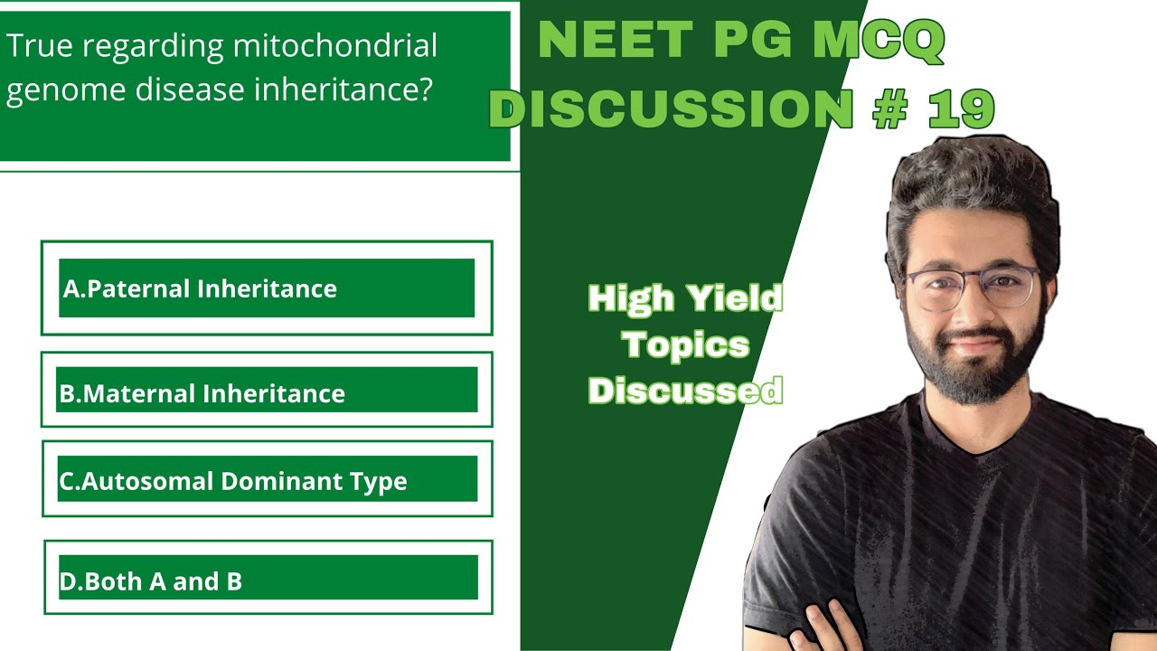 NEET PG MCQ Discussion #19 - Important Topics Covered - YouTube