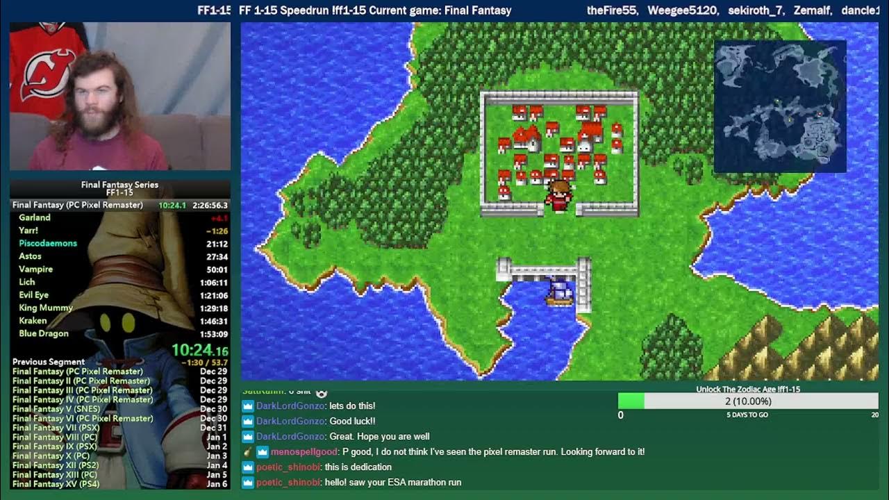 Final Fantasy 1-15 Speedrun Part 1 (FF1-4) - YouTube