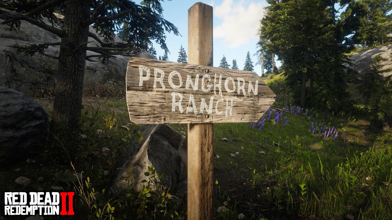 Pronghorn Ranch Sign as Arthur | RDR2 - YouTube