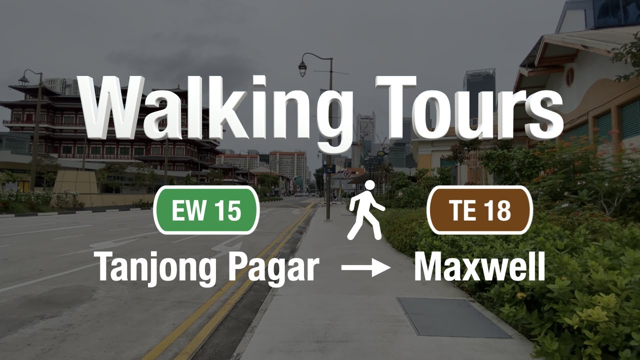 Tanjong Pagar MRT → Maxwell MRT Transfer Review | Walking Tours Ep 20 ...