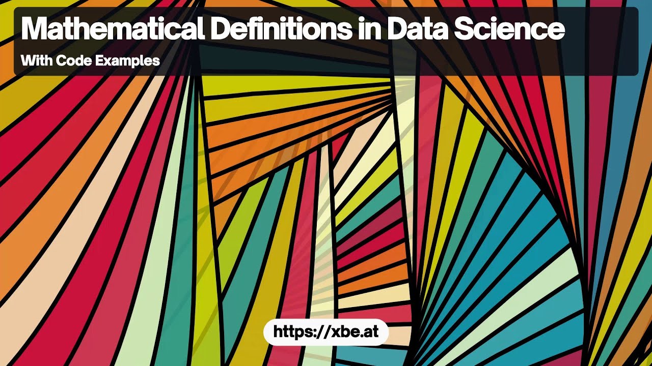 Mathematical Foundations of Data Science: Linear Algebra - YouTube