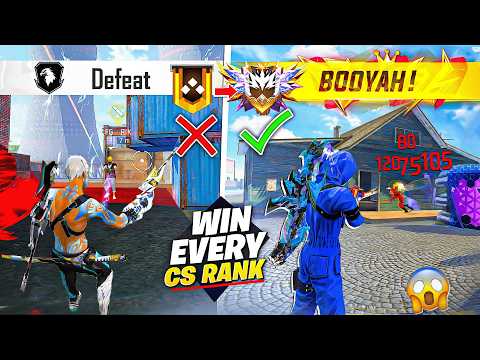 How To Win Every CS RANK Booyah in Free Fire☠️🔥 Pro Tips And Tricks + Strategy || FireEyes Gaming