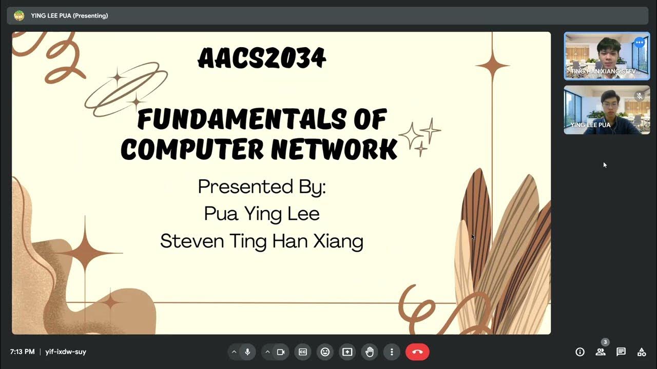 AACS2034 - Fundamentals of Computer Networks Assignment - By Pua Ying Lee & Steven Ting Han ...
