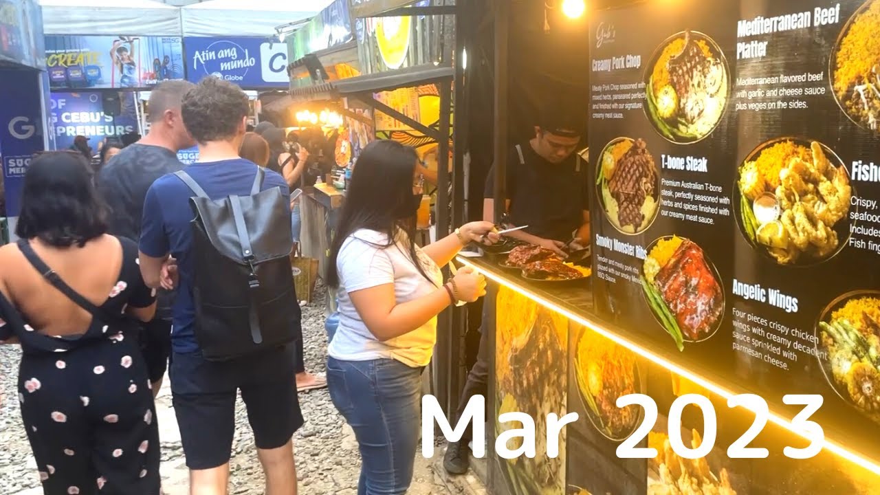 Philippines Street Food in Cebu Sugbo Mercado Walk | MASSIVE Street ...