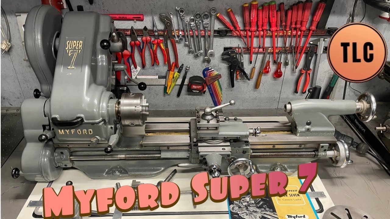 Myford Super 7 Power Feed Accessories Lathe Drehmaschine Tour - YouTube