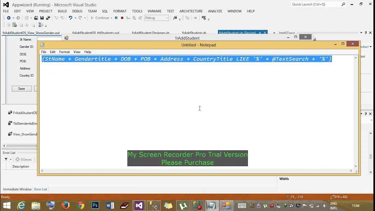 how to Create form search VB NET Save data to SQL Server - YouTube