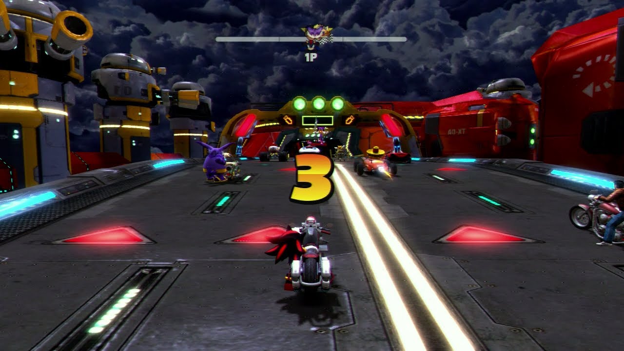 Sonic & Sega All-Stars Racing (PS3) Shadow Racing In Thunder Deck ...