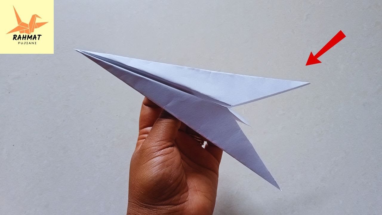 cara melipat kertas origami pesawat terbang , tutorial origami pesawat ...
