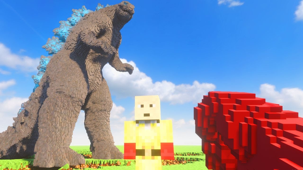 One Punch Man SAITAMA vs GODZILLA in TEARDOWN - YouTube