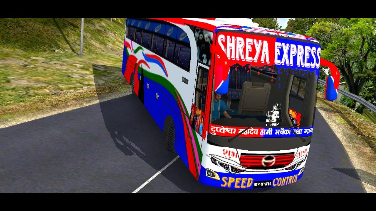 New Nepali Bus Skin In Bus Simulator Indonesia. Skin In Bussid. - YouTube