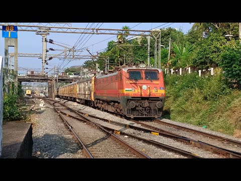 Island Exp | Shaurya TMT WAP7 Kerala Exp | Intercity Exp | ERS-SMVT Bengaluru Exp and more | IR
