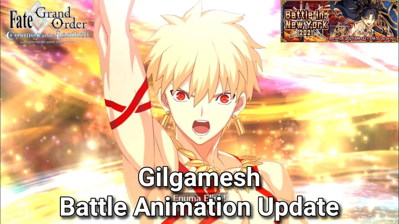 [FGO NA] Battle in New York 2021: Gilgamesh Battle Animation Update ...