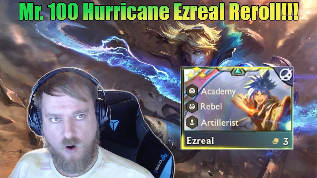 A Mr. 100 Game With A Meme Ezreal Reroll Build?!?! | TFT Set 13 Ranked ...