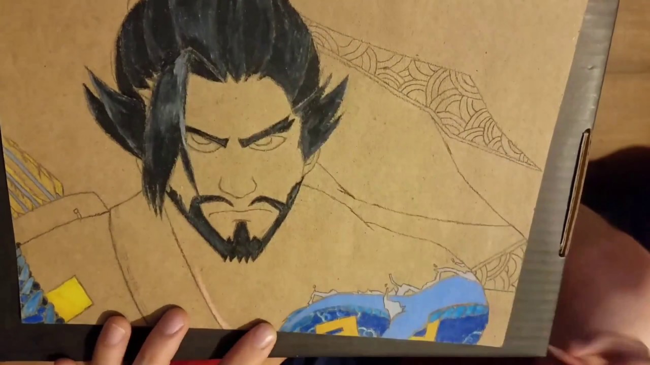 HANZO SPEED DRAWING (2) [OVERWATCH] - YouTube
