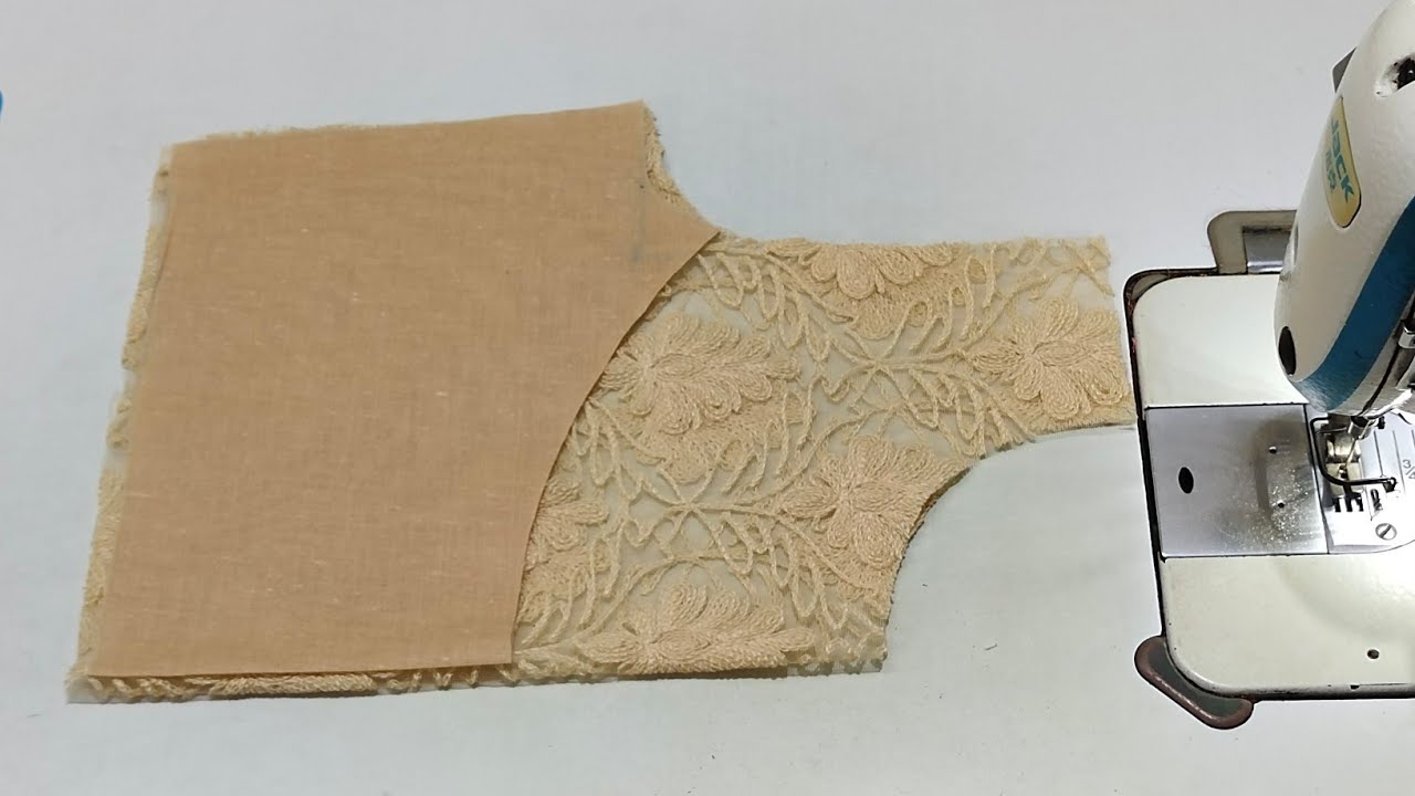 Designer Net Blouse Back Neck Design Cutting and Stitching | Net Blouse ...