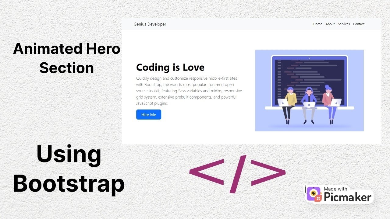 Creating Animated Hero Section And Navbar Using Html Css Tutorial 5254