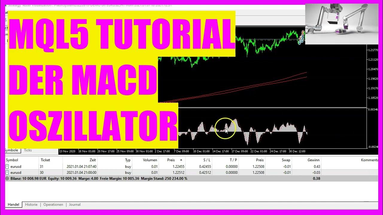 MQL5 TUTORIAL DEUTSCH - PLATIN SYSTEM - MACD OSZILLATOR - YouTube
