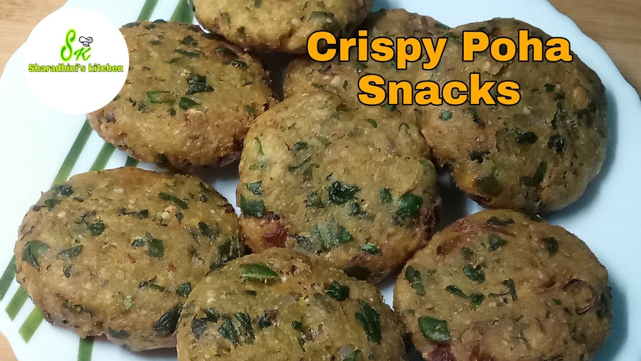 Crispy Poha Snacks/Easy Snack Recipe/Sharadhini's kitchen - YouTube