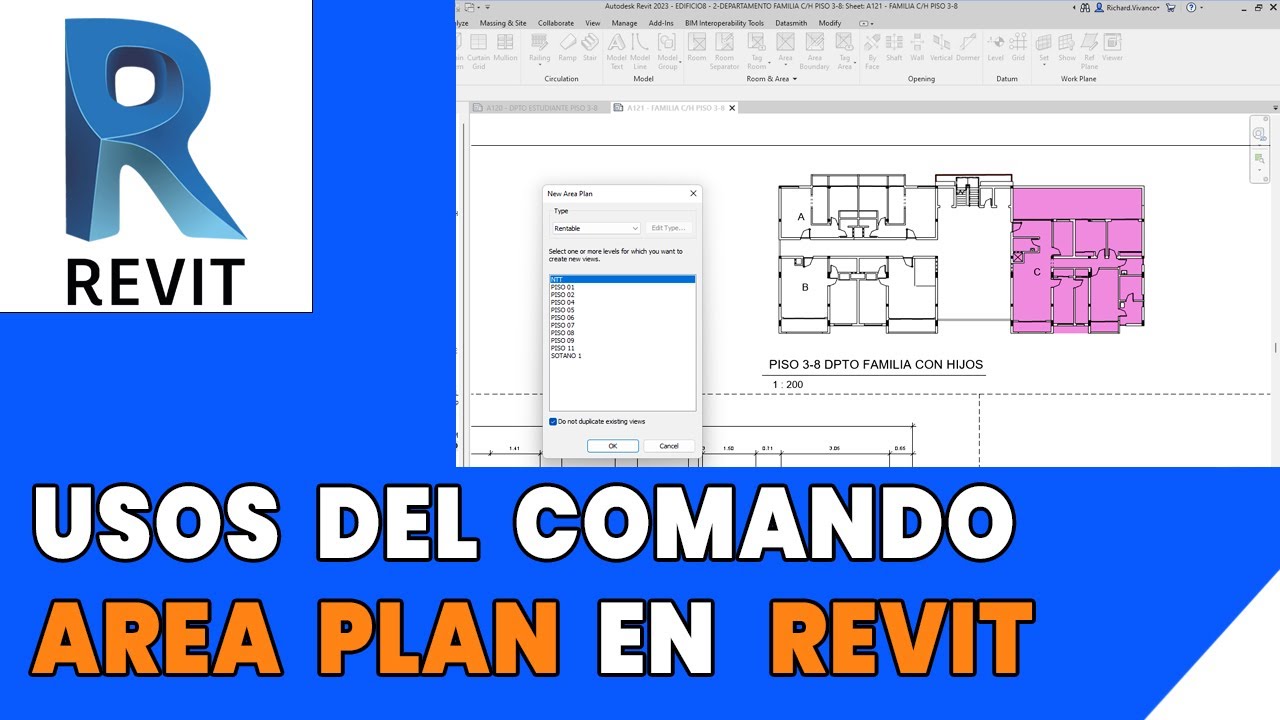 🔥USOS DEL COMANDO AREA PLAN EN #REVIT - YouTube