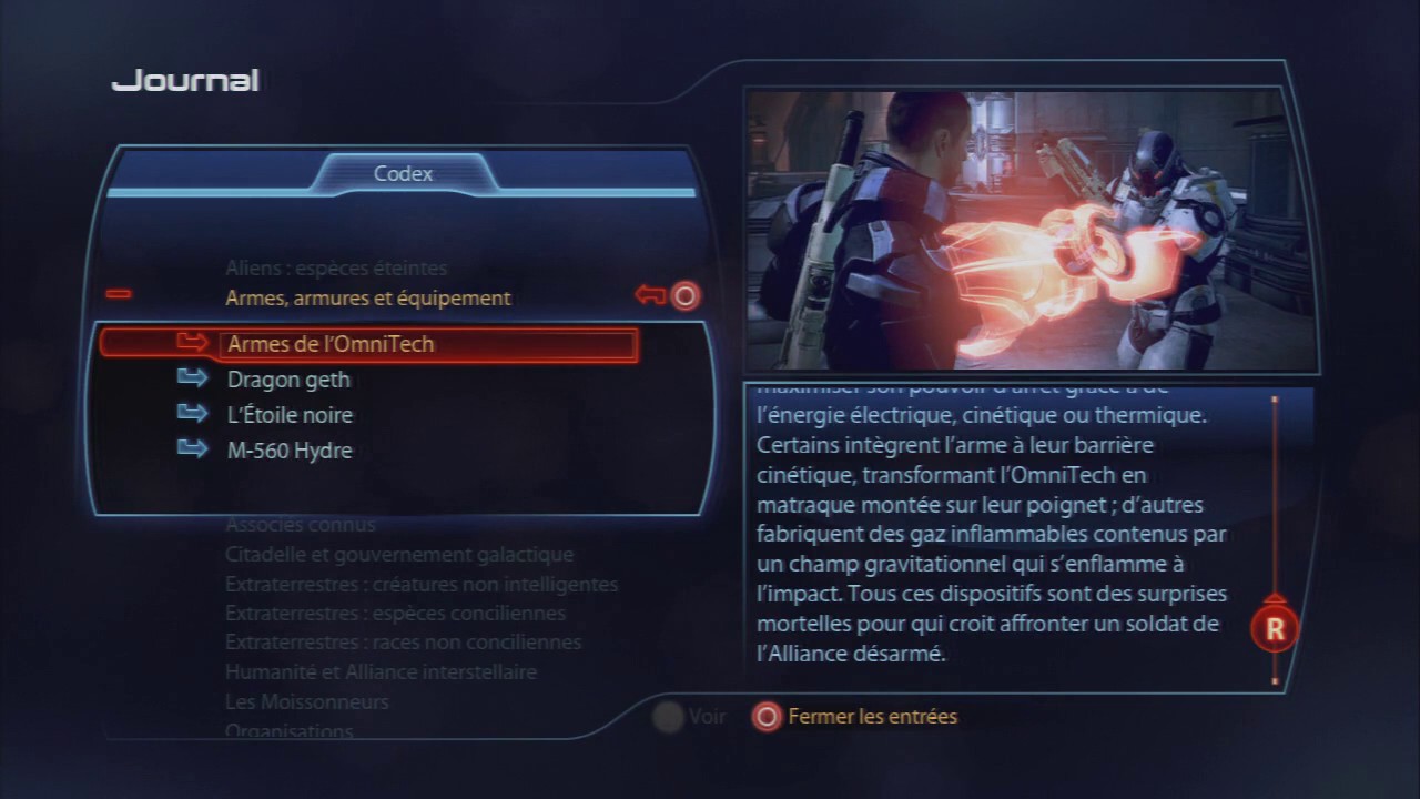 Mass Effect 3 - Codex - Armes, armures et équipement - YouTube