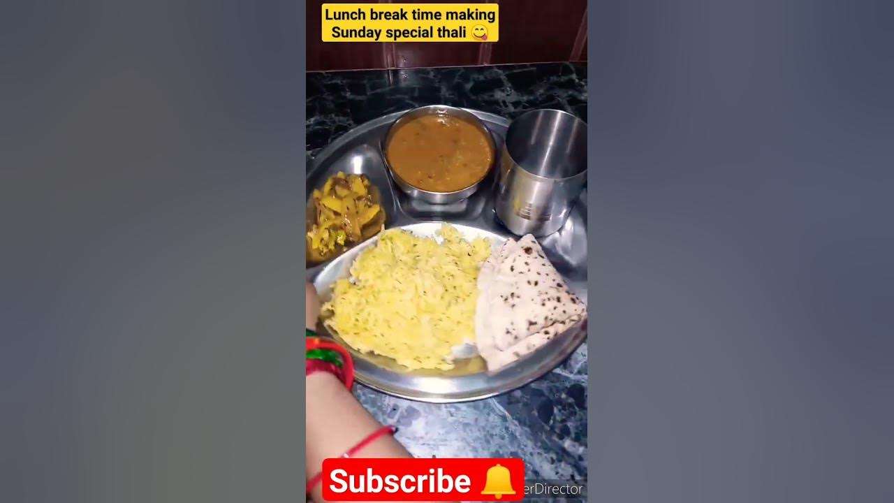 Lunch Break Time Making Sunday Special Thali trendingshorts lunchthali lunch-break-time-making-sunday-special-thali-trendingshorts-lunchthali