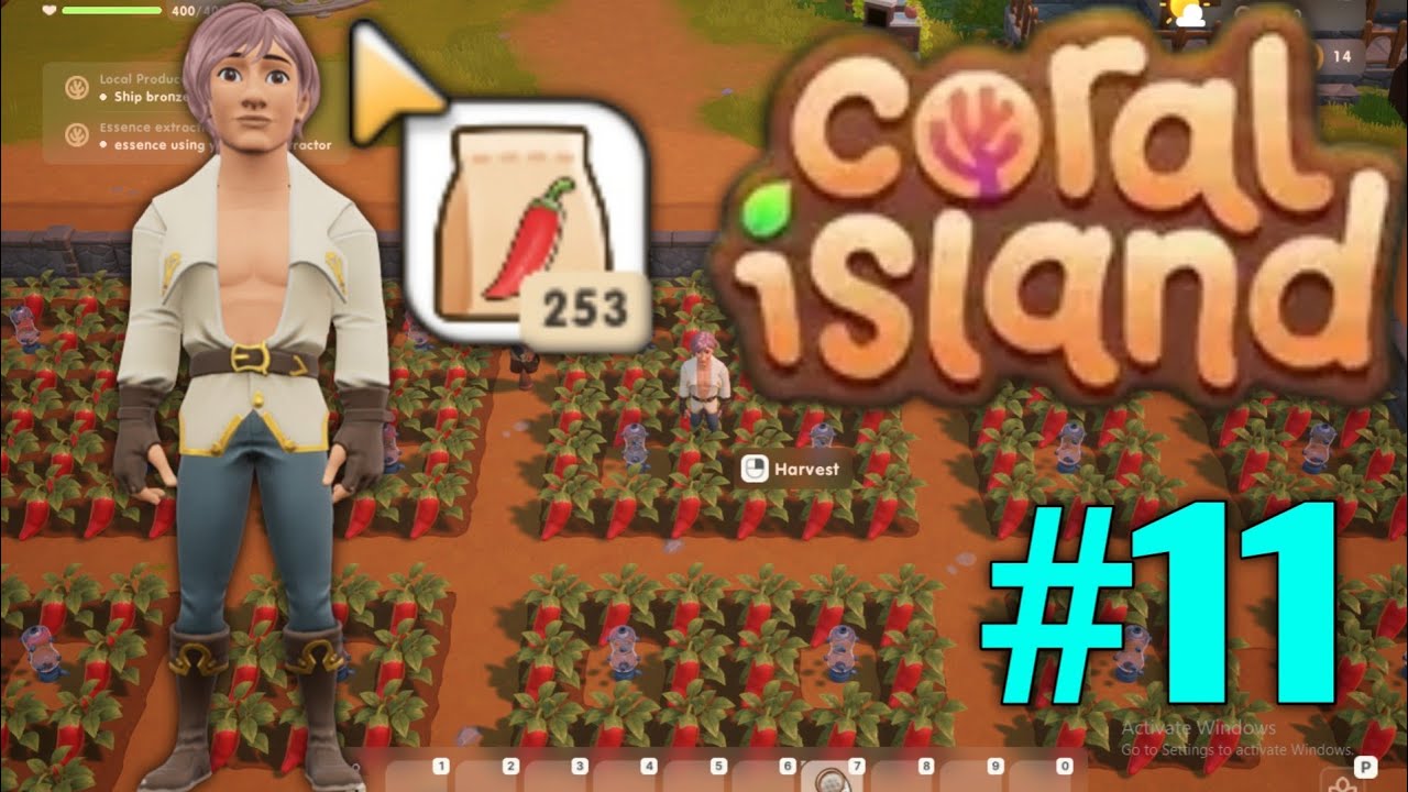 ปลูกพริก253ต้นLauncher Coral Island - Shortcut Part 11 - YouTube