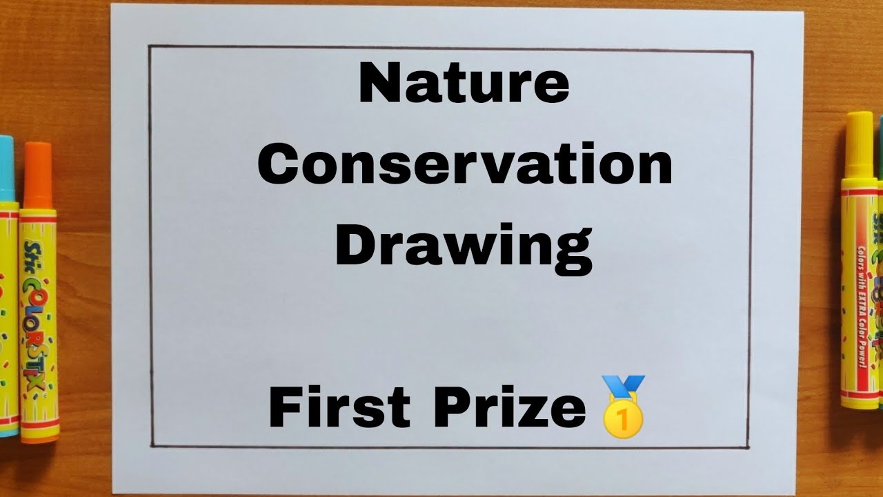 World Nature Conservation drawing | Save Nature drawing | Environment ...