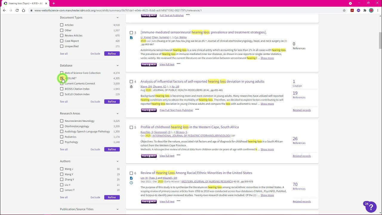 Getting started searching Web Of Science - YouTube