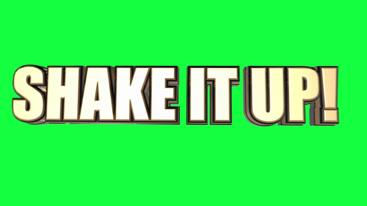 Shake It Up! Green Screen Logo Loop Chroma Animation - YouTube
