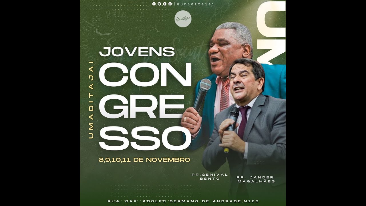 CONGRESSO UMADI AO VIVO ÁS 19:30 - YouTube