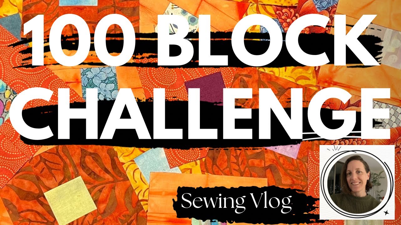 💯 block challenge - one day of sewing scrappy quilt blocks - vlog style ...