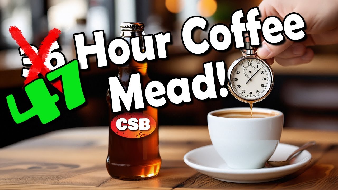 We Didn't Think THIS Would Work! 36 Hour Coffee Mead - YouTube