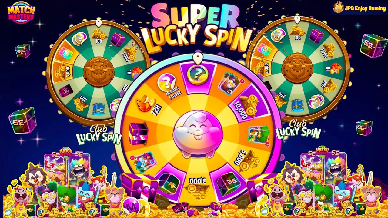 37 Super Lucky Spin,18 Club Lucky Spin Match Masters. - YouTube