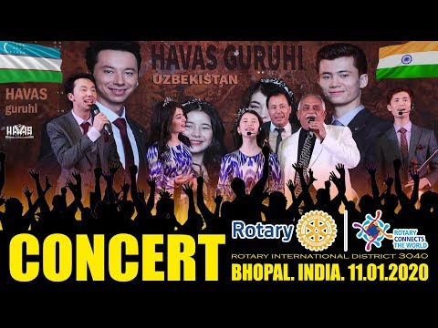 HAVAS guruhi/CONCERT in BHOPAL/India/Rotary international district 3040/11.01.2020
