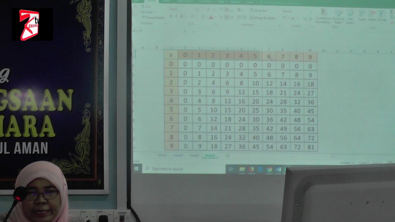 Petua bina petak Bahagi & Darab guna Excel - YouTube