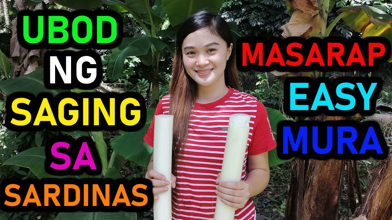 HOW TO COOK UBOD NG SAGING SA SARDINAS | BANANA PULP | ANG BUHAY ...