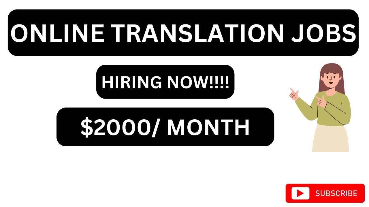 NEW!! Online Translation jobs| Available& Hiring WORLDWIDE 🌍| Easy way ...