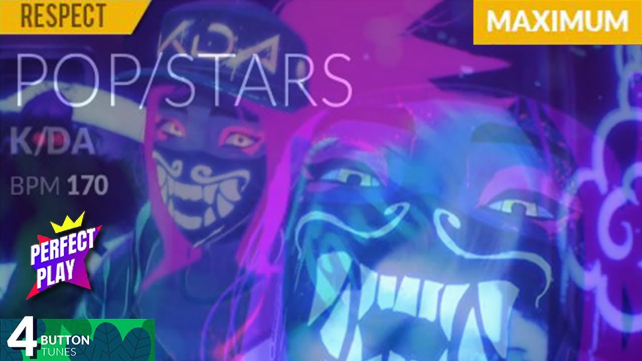 [DJMAX Respect V] POP/STARS 4B MX Perfect Play RGB ver. - YouTube