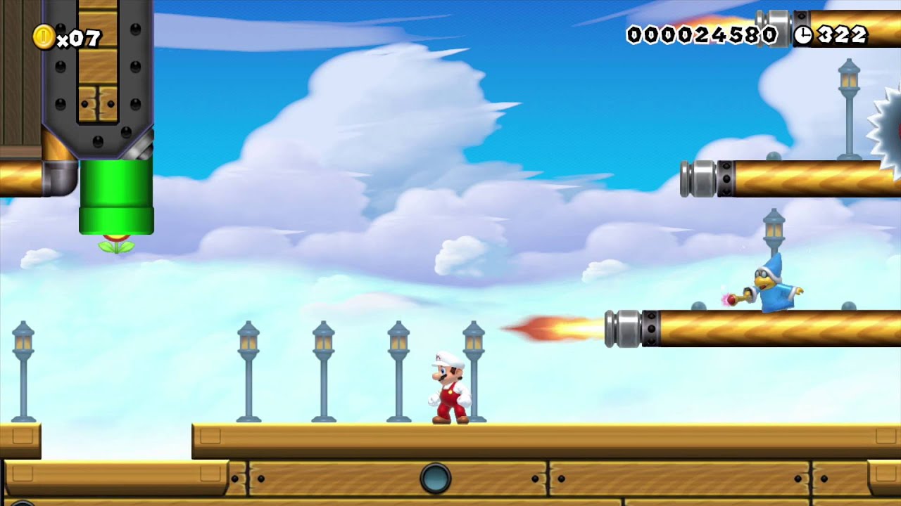 Super Mario Maker Levels: "Bowser's Infernal Machine" - YouTube