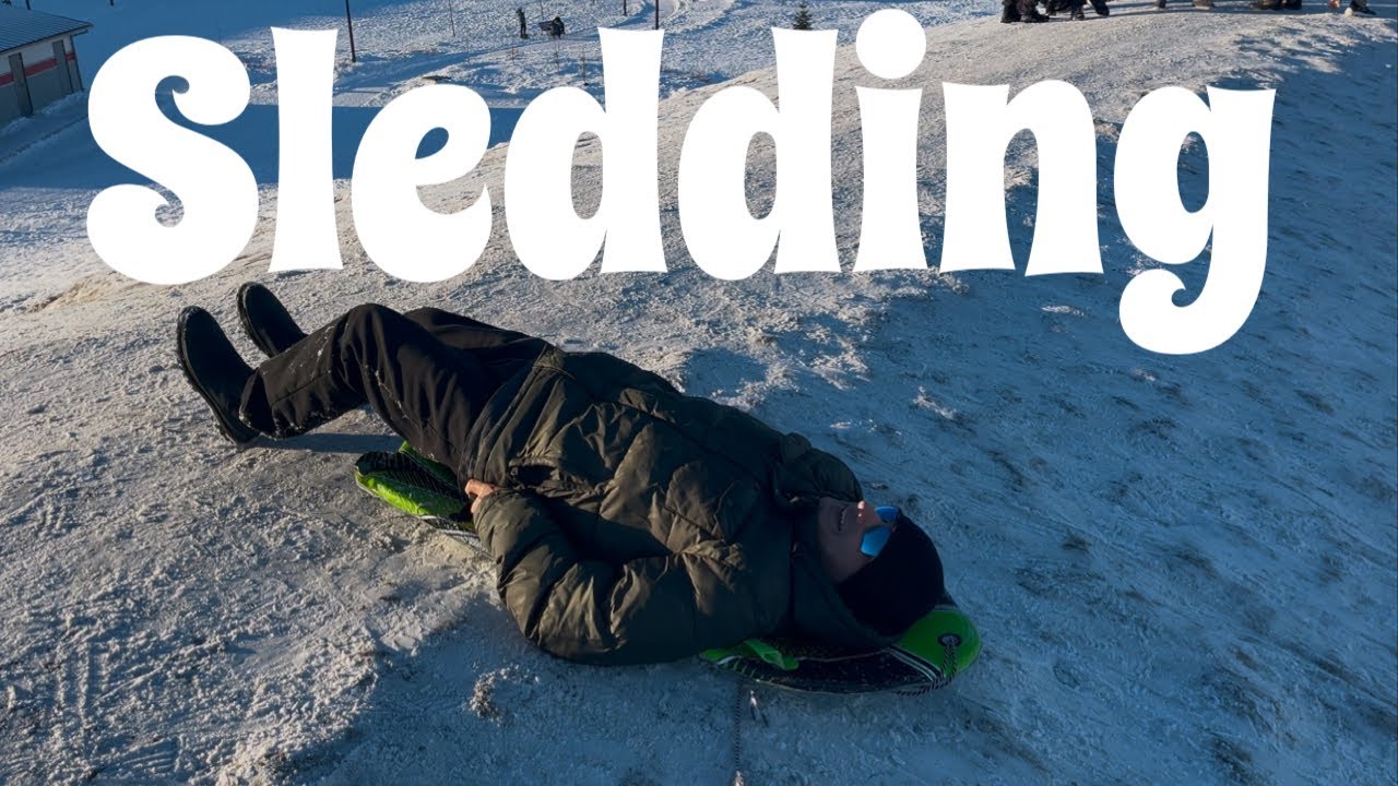Sledding in Canada | winter Fun Saskatoon Saskatchewan - YouTube