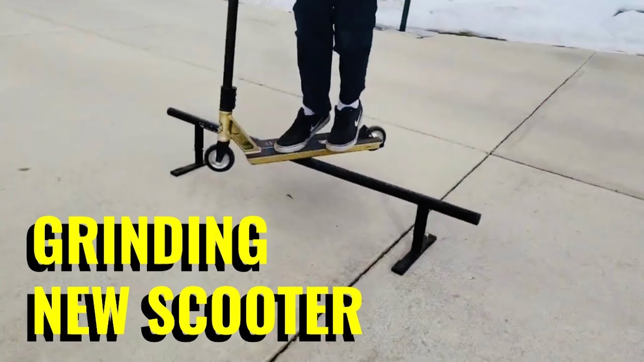 Flat Rail Edit on New Custom Pro Scooter! - YouTube