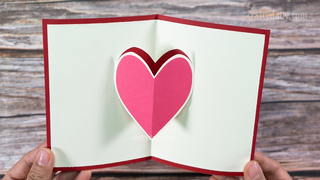 Heart Pop Up Card for Valentine's Day - YouTube