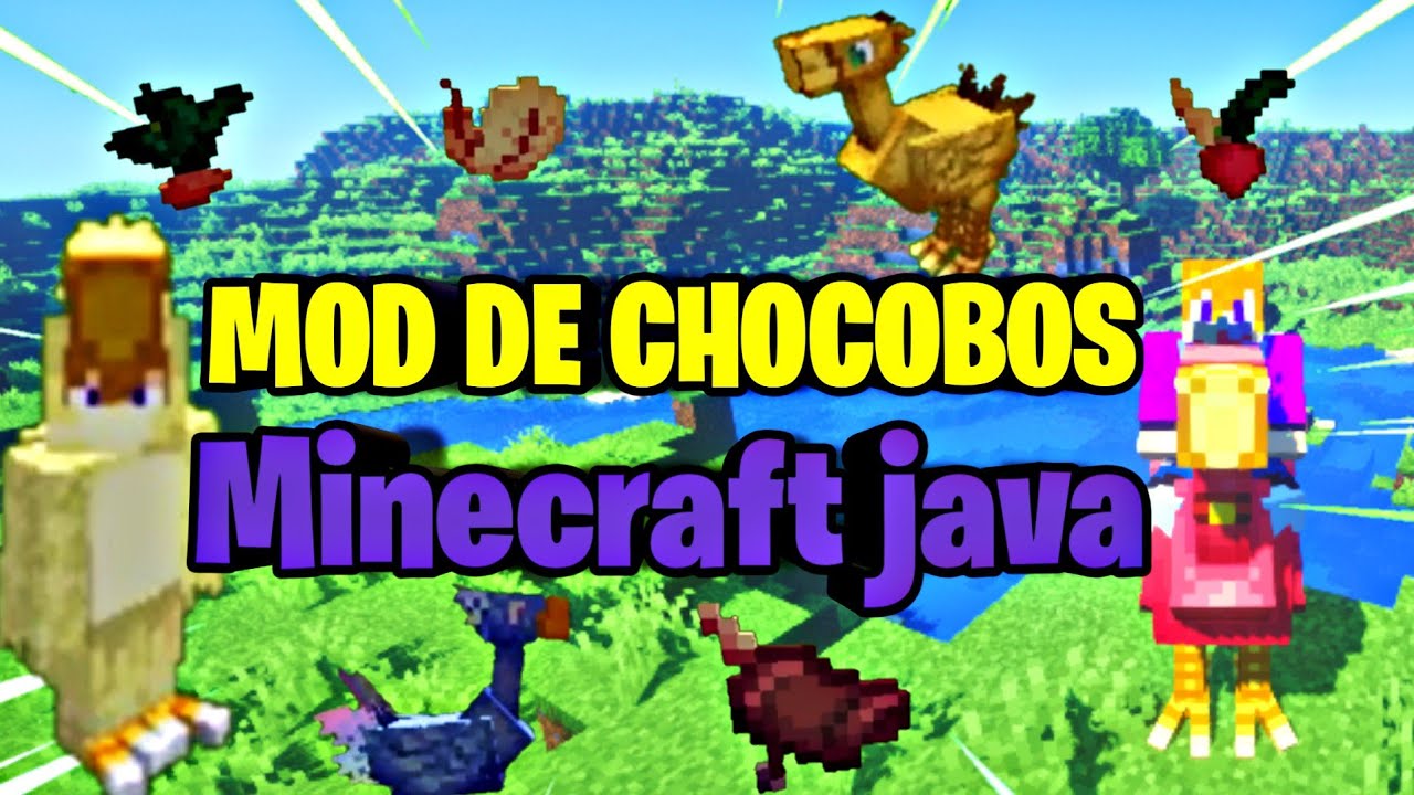 Mod de Chocobos para minecraft java - YouTube