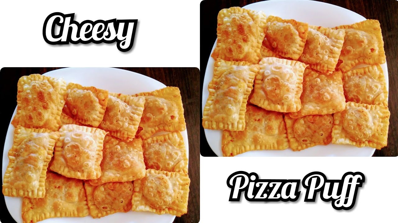 Cheesy Pizza Puff |Snack Recipe - YouTube