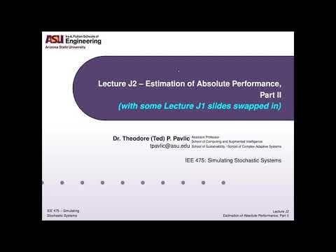 IEE 475: Lecture J2 (2021-11-04): Estimation of Absolute Performance, Part 2 - YouTube