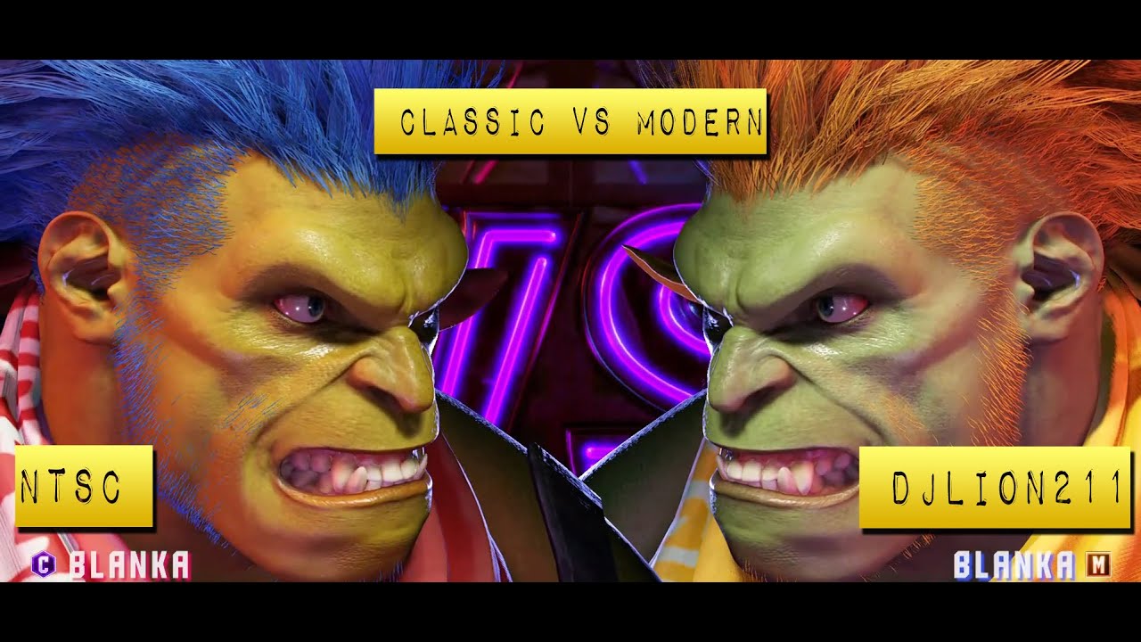 SF6 Master Matches: Blanka Classic (NTSC) vs Blanka Modern (DJLION211 ...
